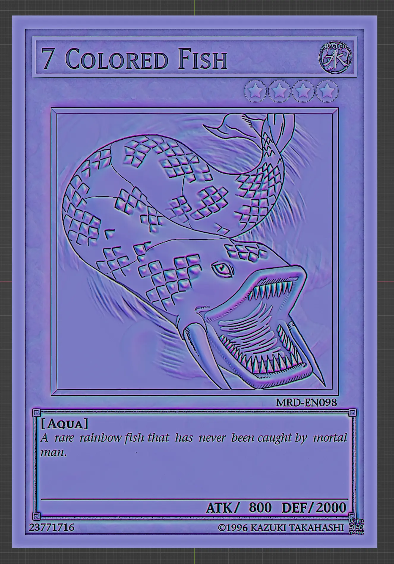 Free Other STL Download - 7 COLORED FISH - YU-GI-OH!by Wsonuchiha3D