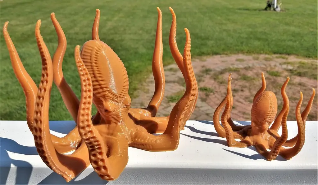 Free Characters & Creatures STL Download - Octopus Tentacles of 8 ...