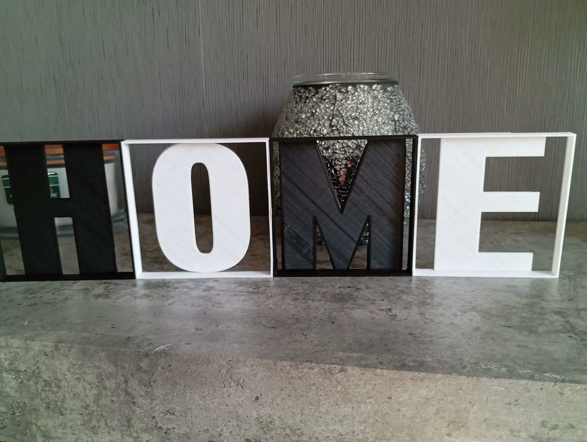 Free Home Decorations & Ornaments STL Download - Home Letters HOMEby ...