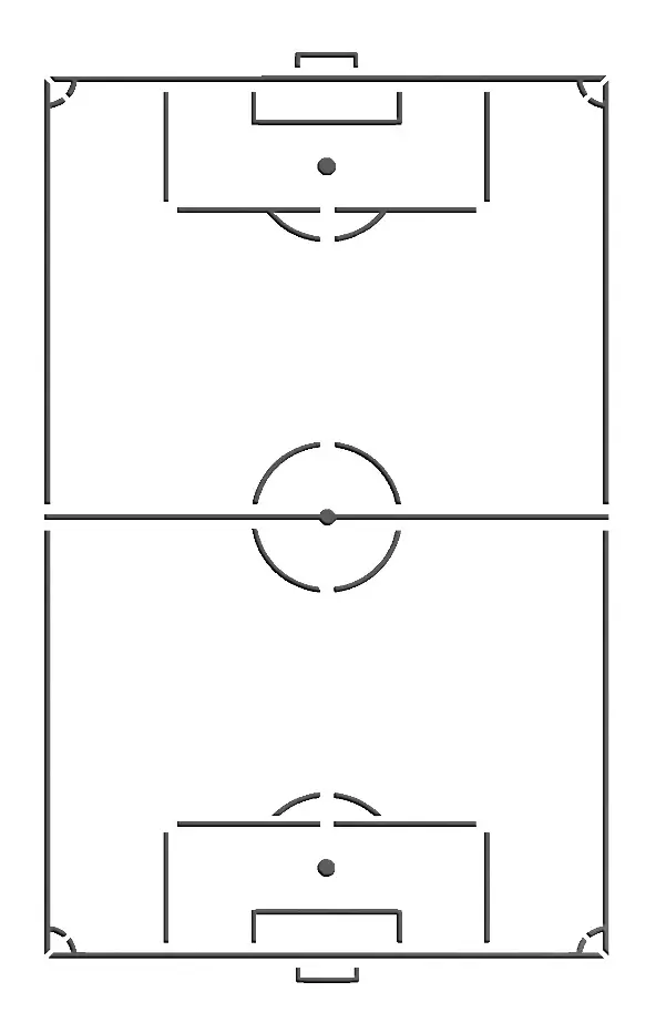 Free Sports & Exercise Equipment STL Download - Soccer field stencilby ...