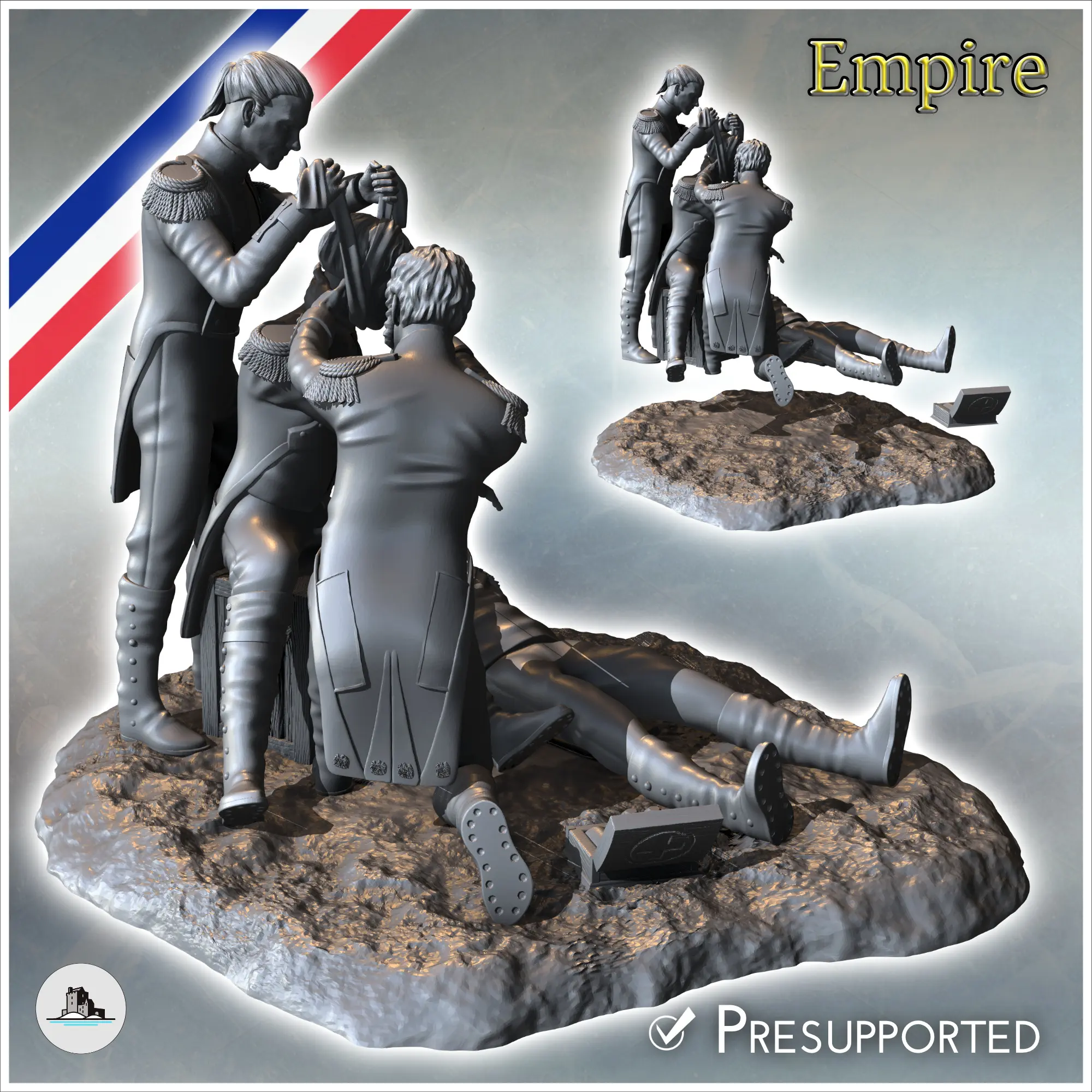 Other STL Download - Set of four French Napoleonic infantrymen with ...