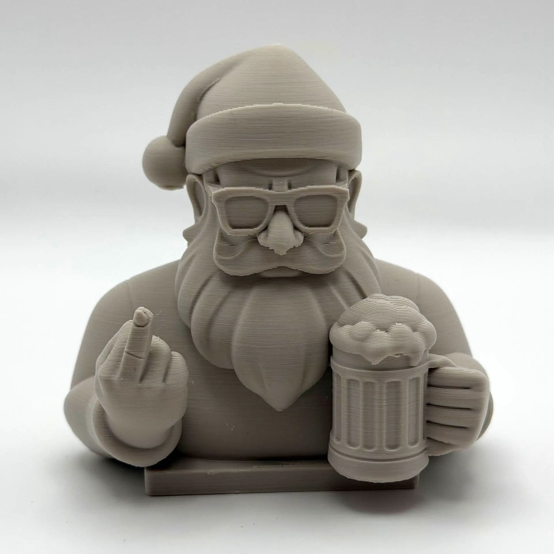 3D Printer Files | 3MF File | Bad Santa Bust | Creality Cloud