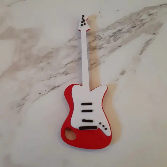 3D Printer Files | 3MF File | Guitar keychain | Creality Cloud