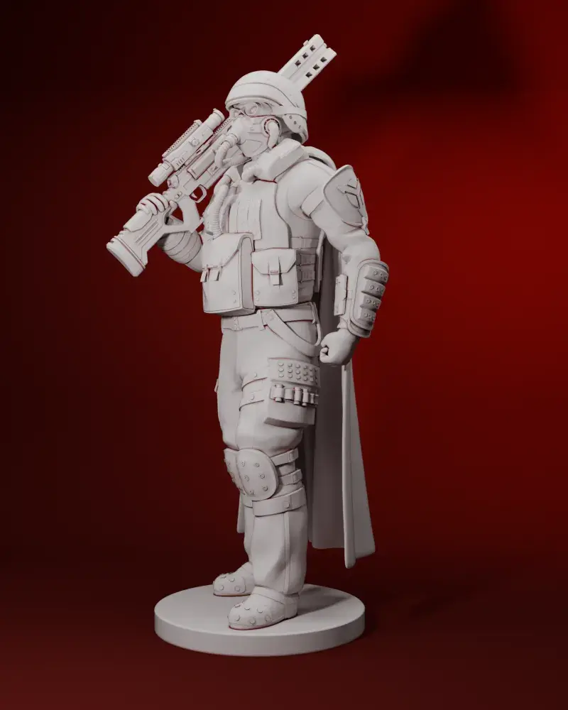 Characters & Creatures STL Download - HELLDIVER SOLDIER AC-1 ...