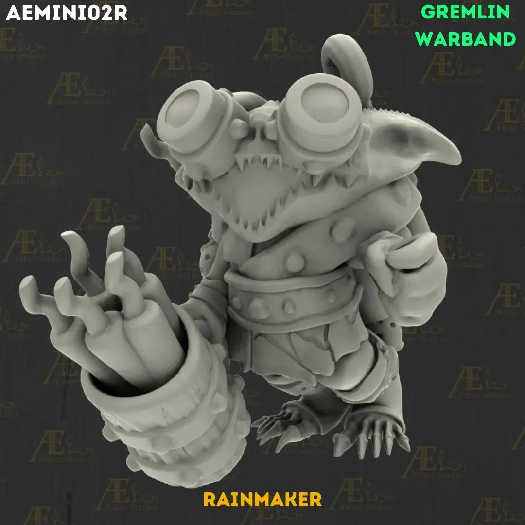 3D Printer Files | 3MF File | AEMINI02R - Gremlin Warband: Rainmaker ...