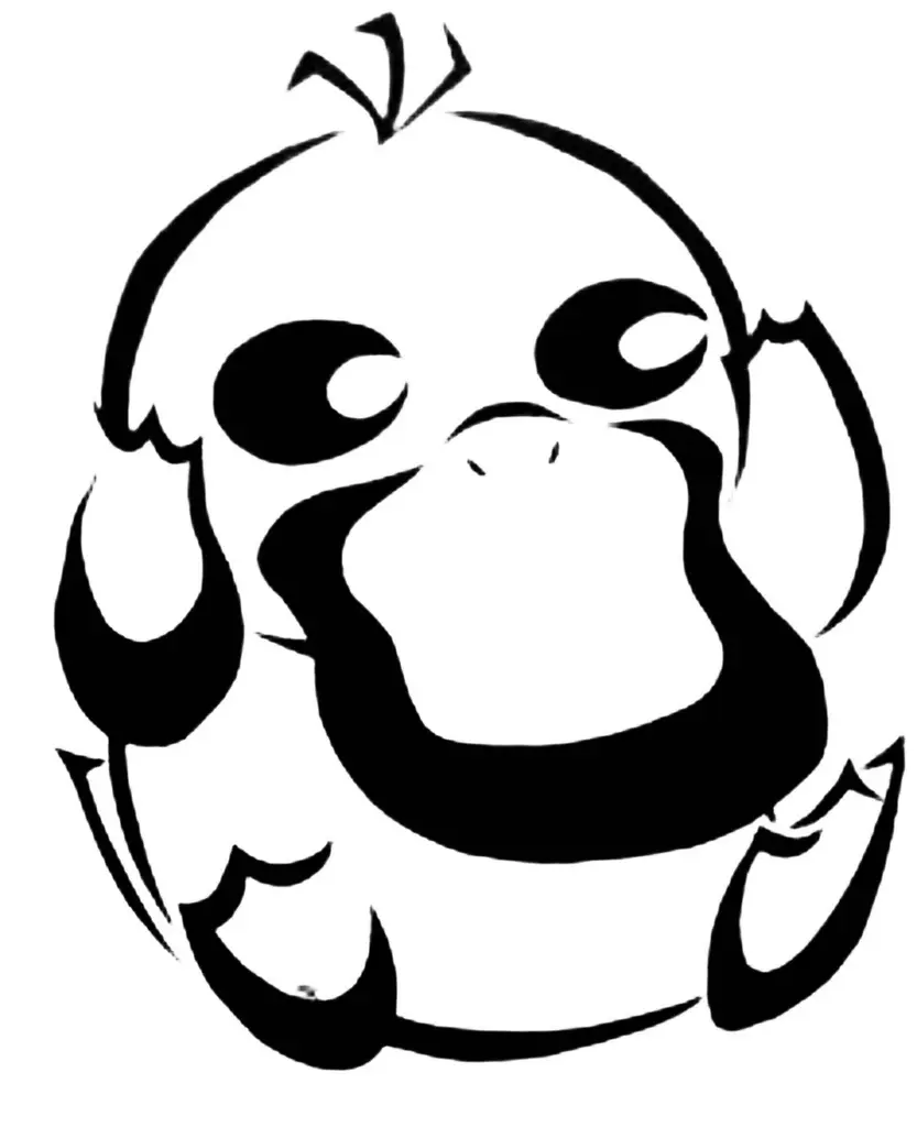 Free Digital Art STL Download - Psyduck stencilby SMT_M 🦊