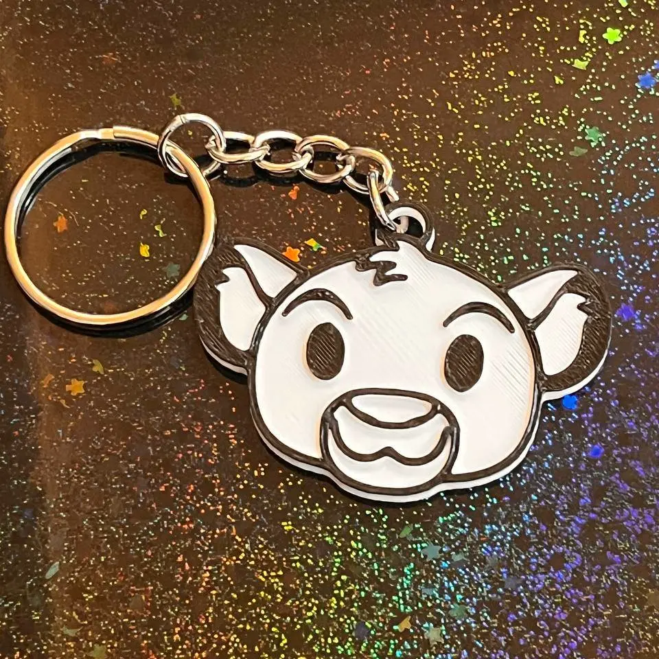 3D Printer Files | 3MF File | Keychain Emoji Simba | Creality Cloud