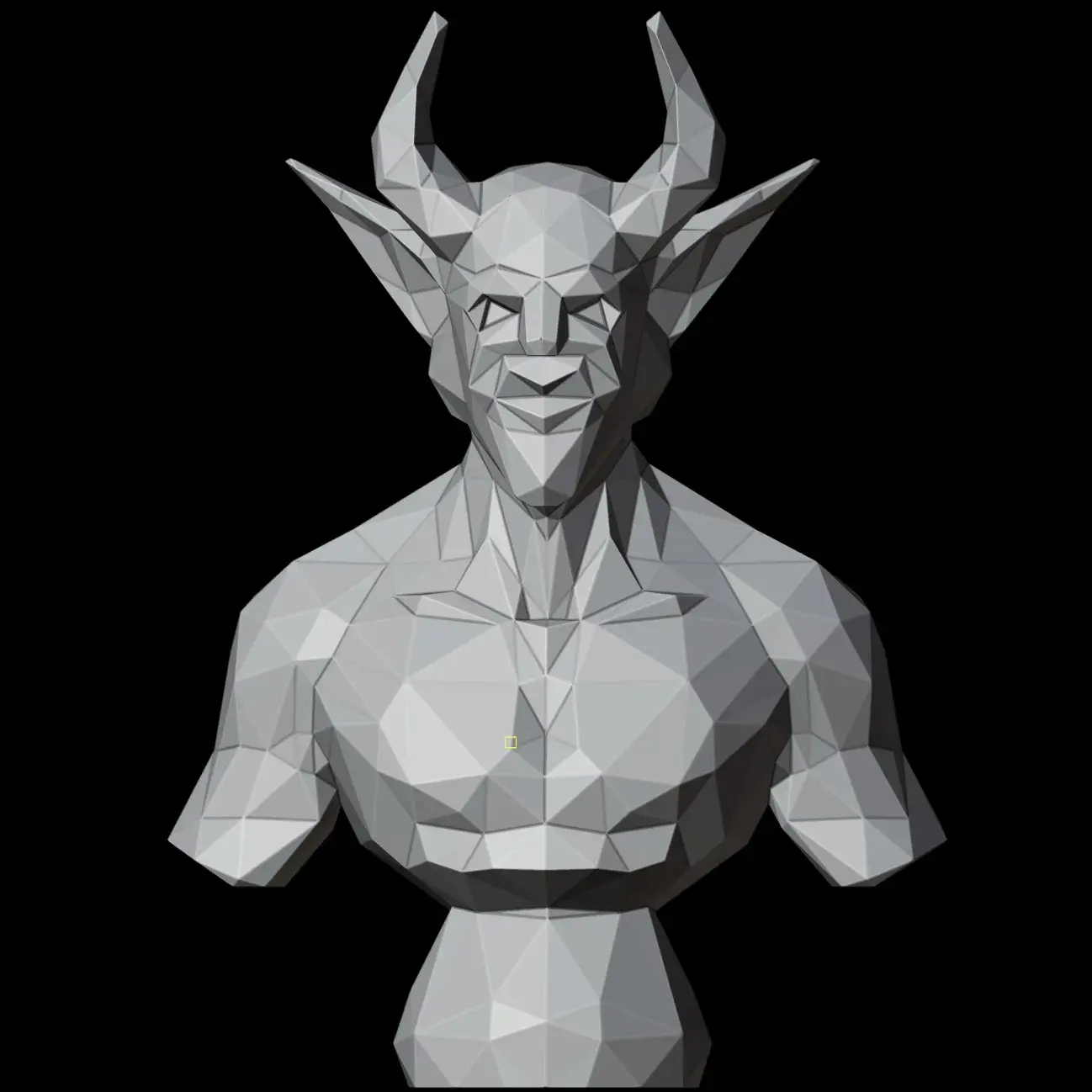 Characters & Creatures STL Download - low poly devil bustby magann