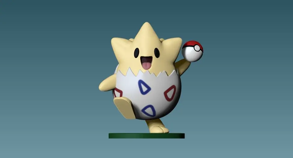 Characters & Creatures STL Download - TOGEPI POKEMONby Kza3D