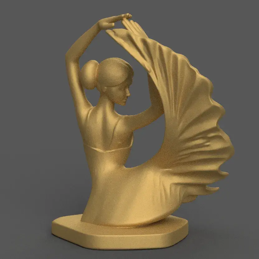 Sculptures & Artworks STL Download - Elegant Ballerina Dancer STL ...
