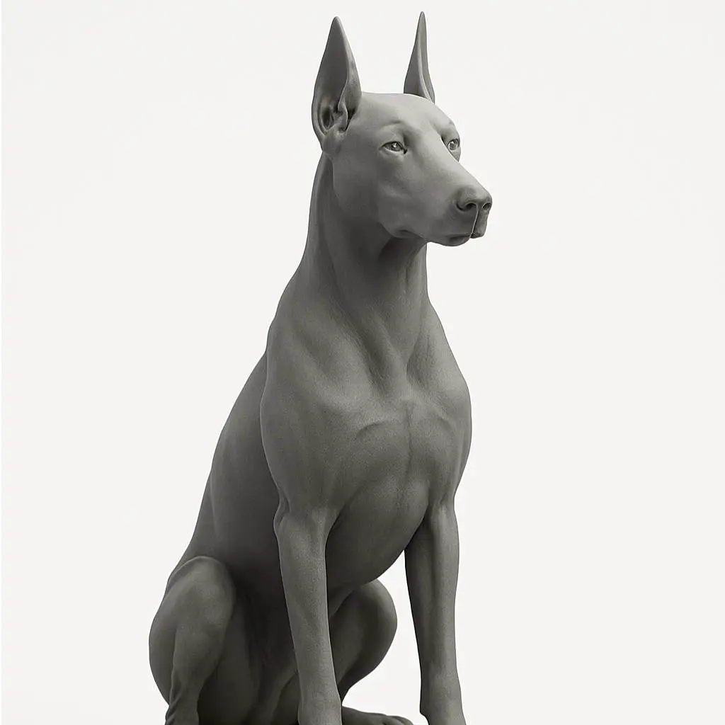 3D Printer Files | 3MF File | Statue of Doberman | Creality Cloud