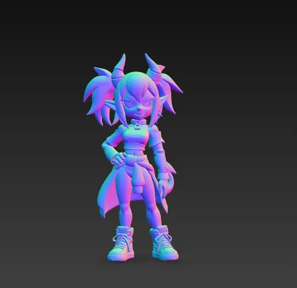 Characters & Creatures STL Download - demon toon girlby Legolasfullgamer
