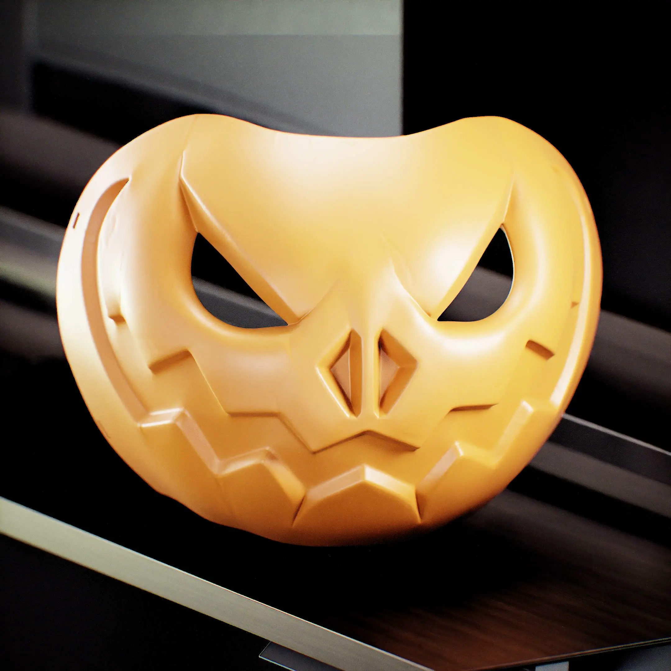 CosplaySTL 다운로드 -Reaper Pumpkin Mask Halloween - Mascara de Calabaza ...