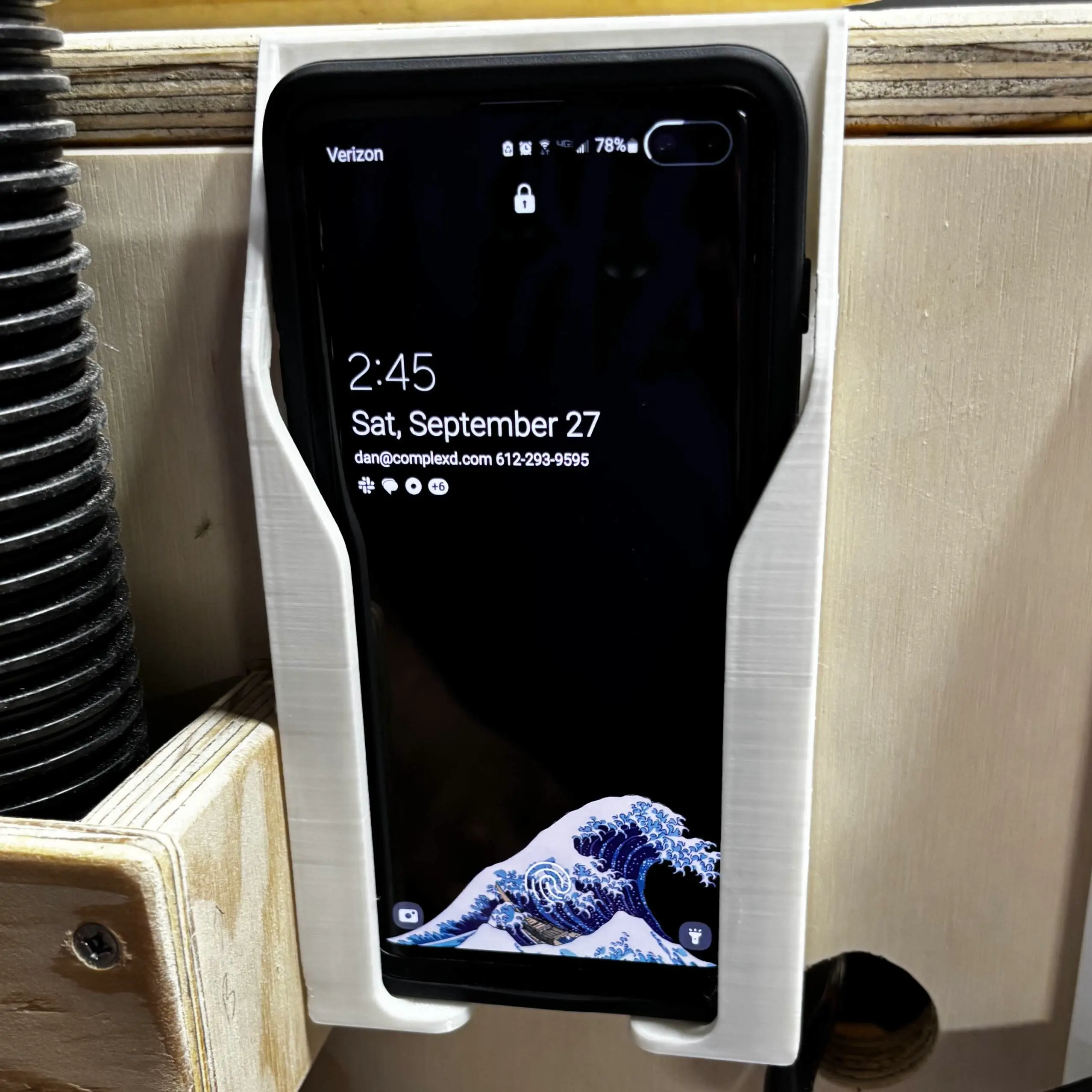 3D Printer Files | 3MF File | Phone Wall Mount - Large Phone with Case ...