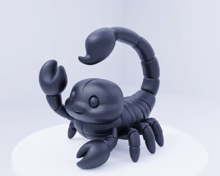 3D Printer Files | 3MF File | Cute Scorpion Waving - Friendly Desert ...