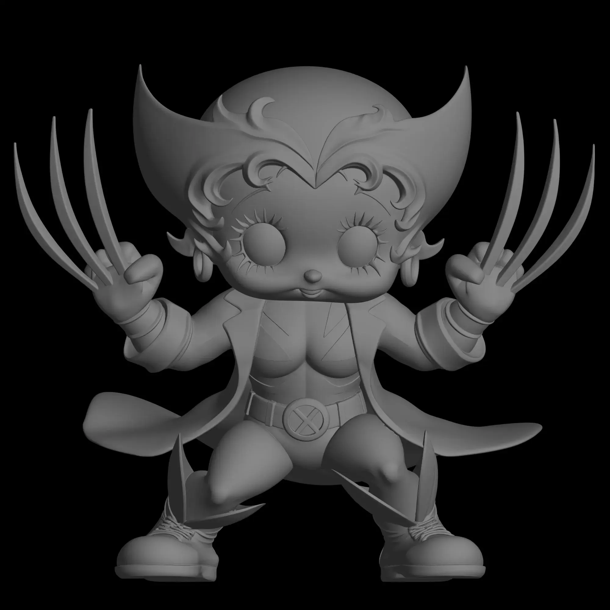 Other STL Download - Betty Boop Wolvorine Figureby BiLeN MeSH SToRe