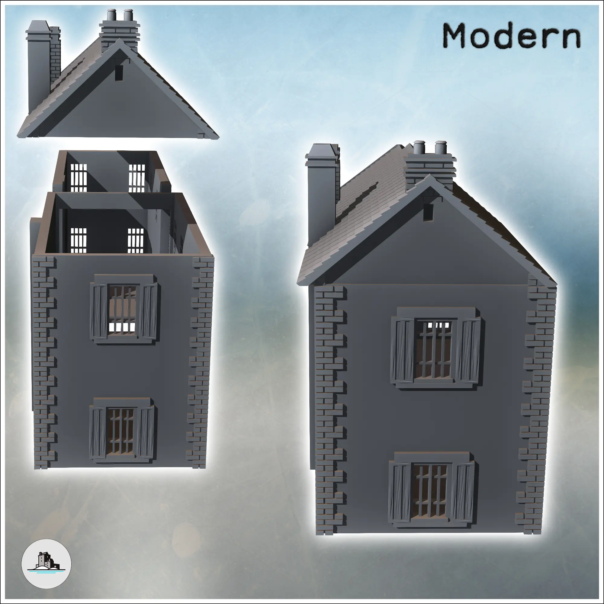 Other STL Download - Gondrée Café next to Pegasus Bridge (Bénouville ...