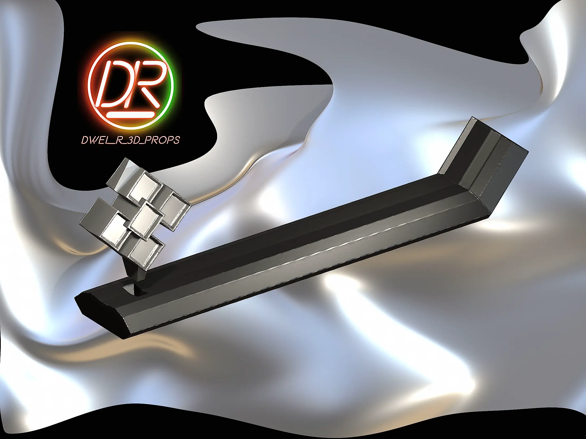 Digital Art STL Download - General RAAM's Serrated Knife by Dwel_R_3D_Props