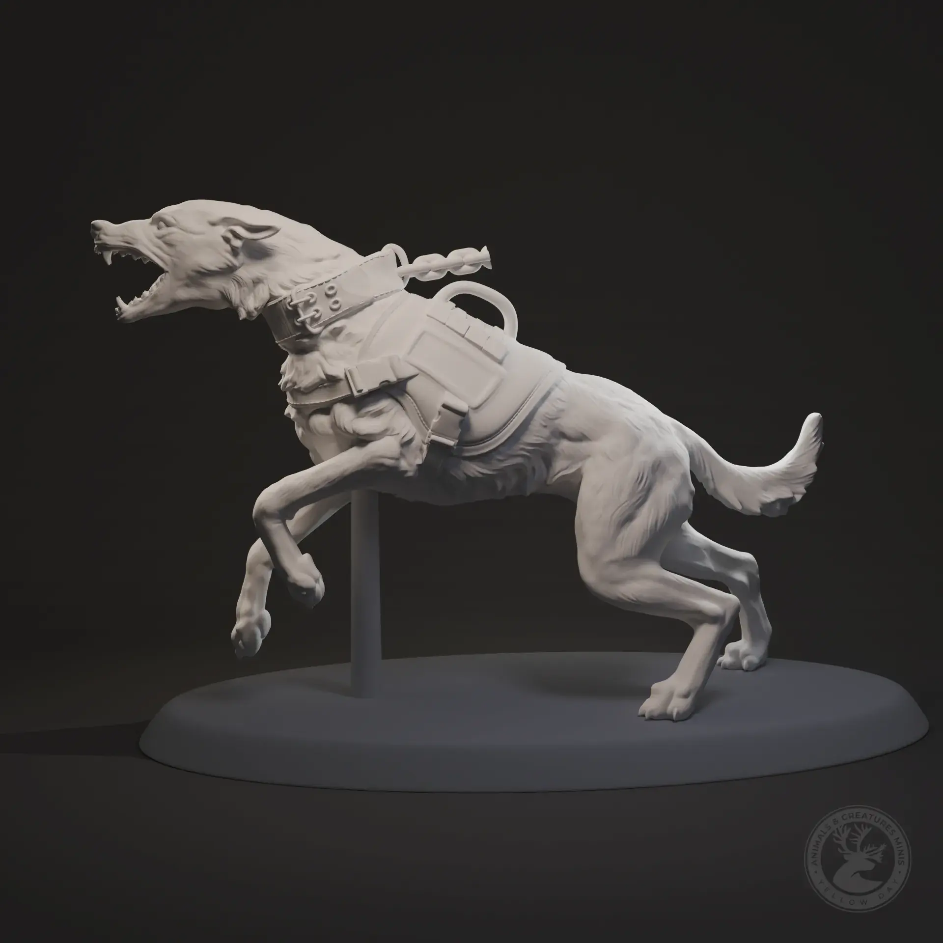 Characters & Creatures STL Download - Aggressive dogby YellowDay