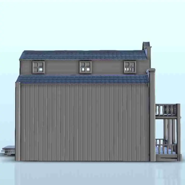 Props & Terrain STL Download - Wild West post office building - western ...