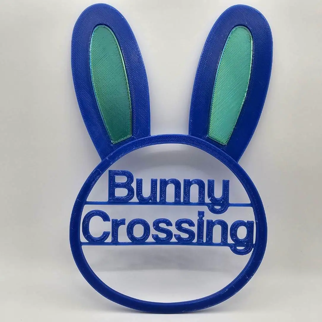 Free Sculptures & Artworks STL Download - Wall Art - Bunny Crossing ...