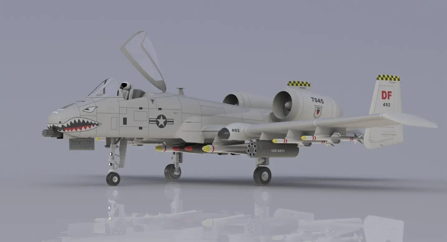 Vehicles & Machinery STL Download - A10(Thunderbolt)by Stanislav Blêskin