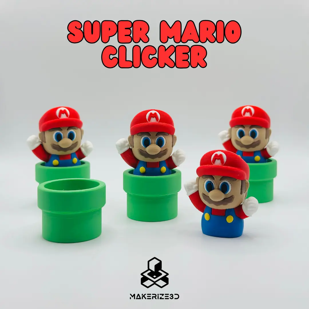 3D Printer Files | 3MF File | Mario Pipe Fidget Clicker | Creality Cloud