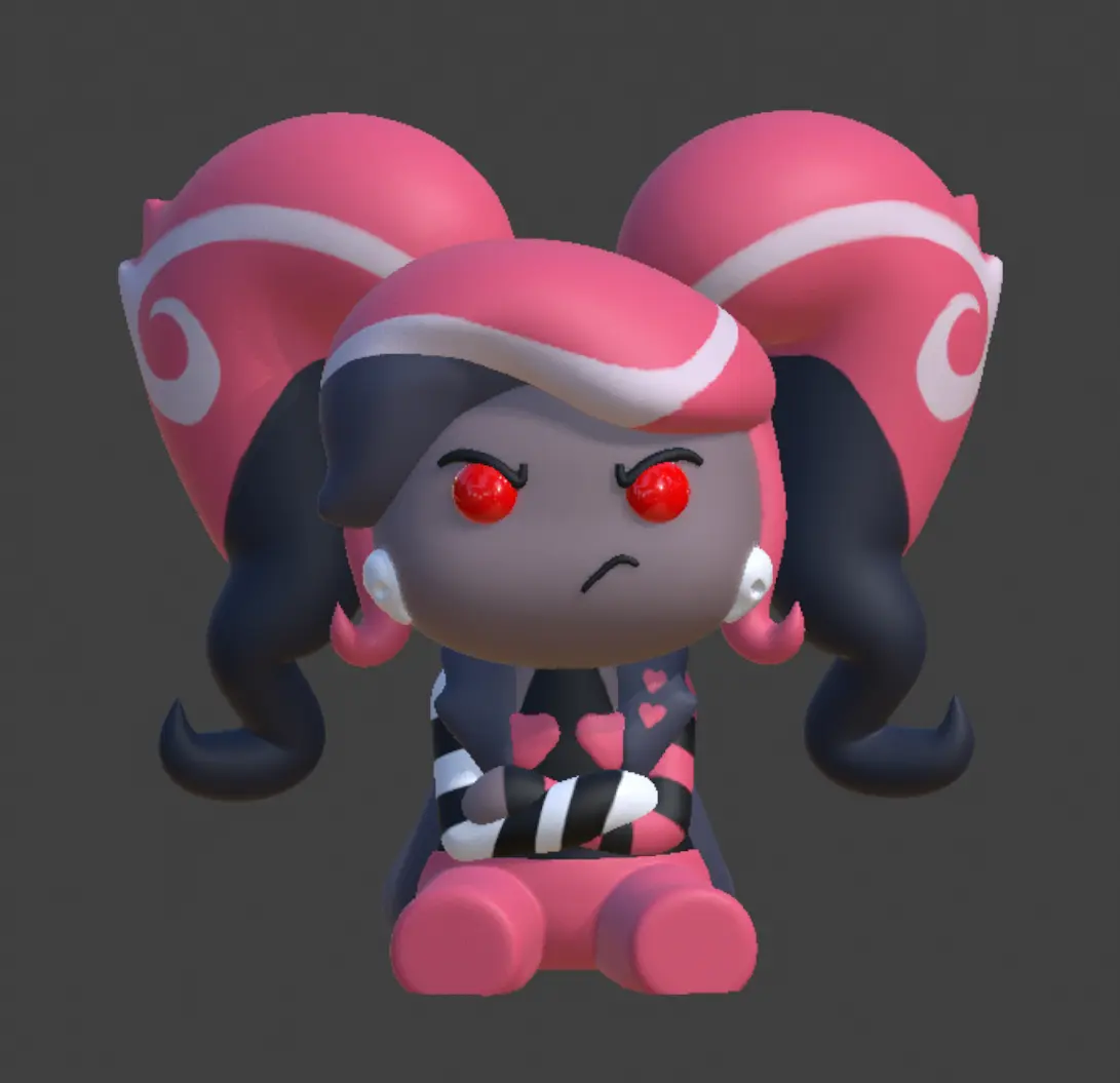Characters & Creatures STL Download - Velvette Chibiby SukendoArt3D