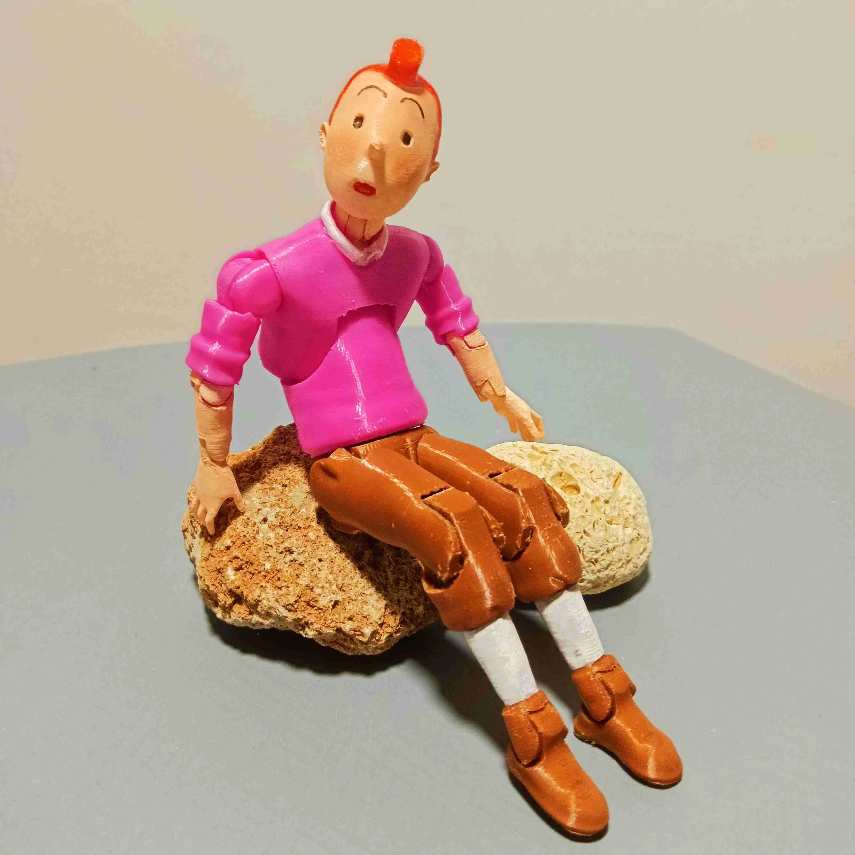Characters & Creatures STL Download - TINTIN. FLEXI-ARTICULATED MODELby ...