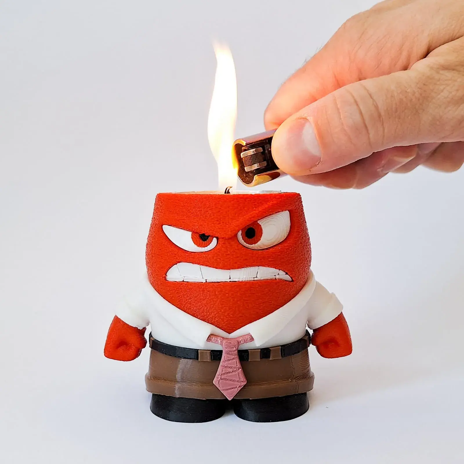 Other STL Download - Inside Out Anger with real FIRE (Candle Holder)by ...