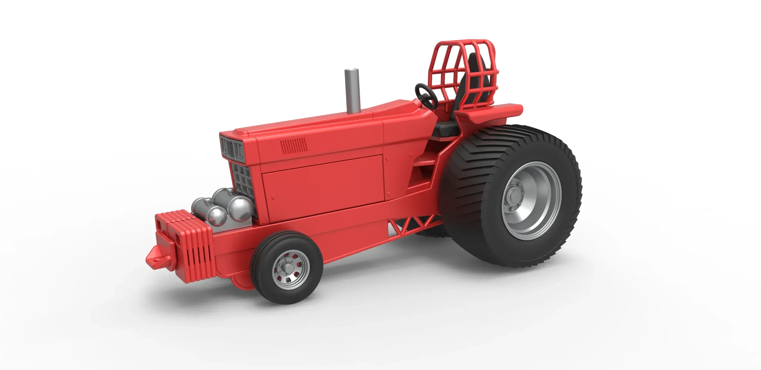 Vehicles & Machinery STL Download - Pro Stock Pulling Tractor Scale 1 ...