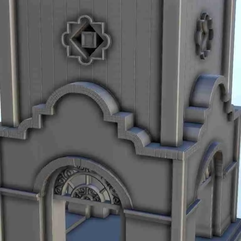 Props & Terrain STL Download - Wild West bell tower 17 - western old ...
