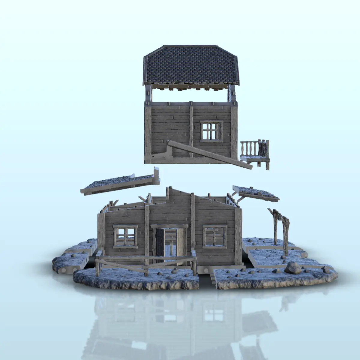 Other STL Descarga - Establo de dos plantas - Paisaje Oeste Antiguo ...