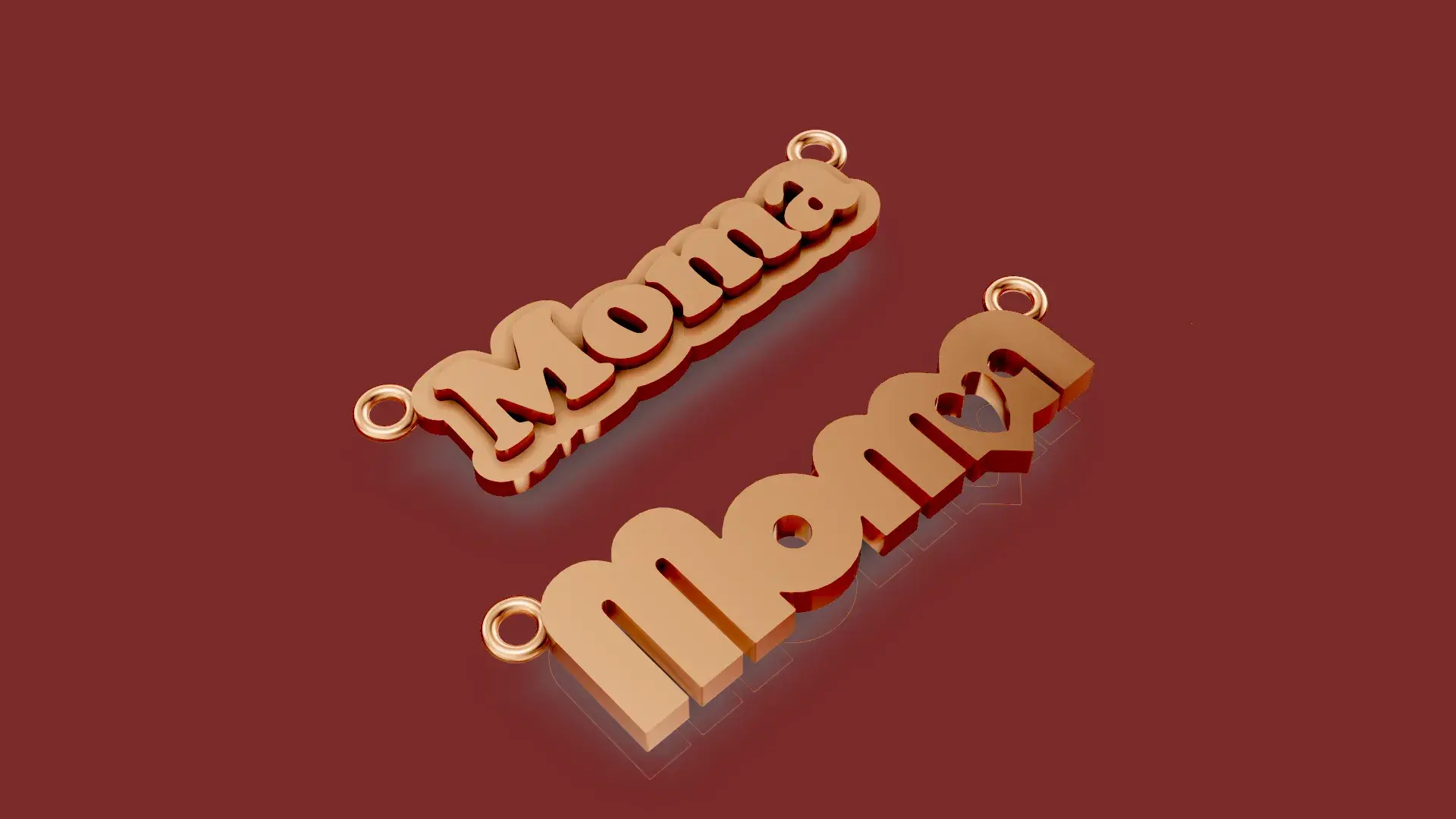 Jewelry & Accessories STL Download - Moma heart Pendant 2 modelsby ...