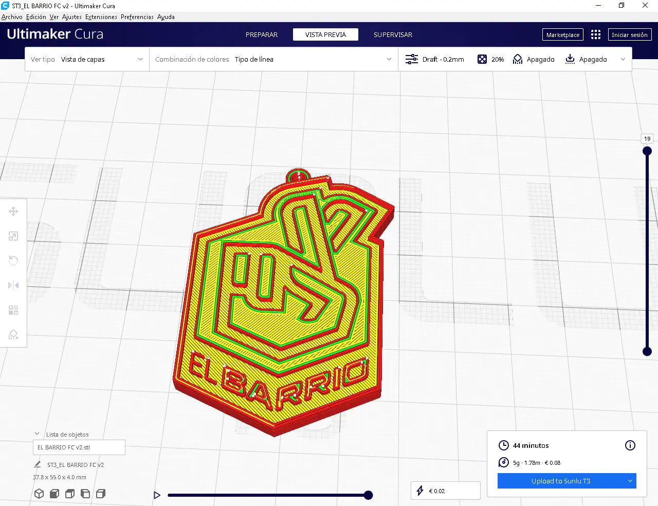 3D Printer Files | 3MF File | EL BARRIO FC | Creality Cloud