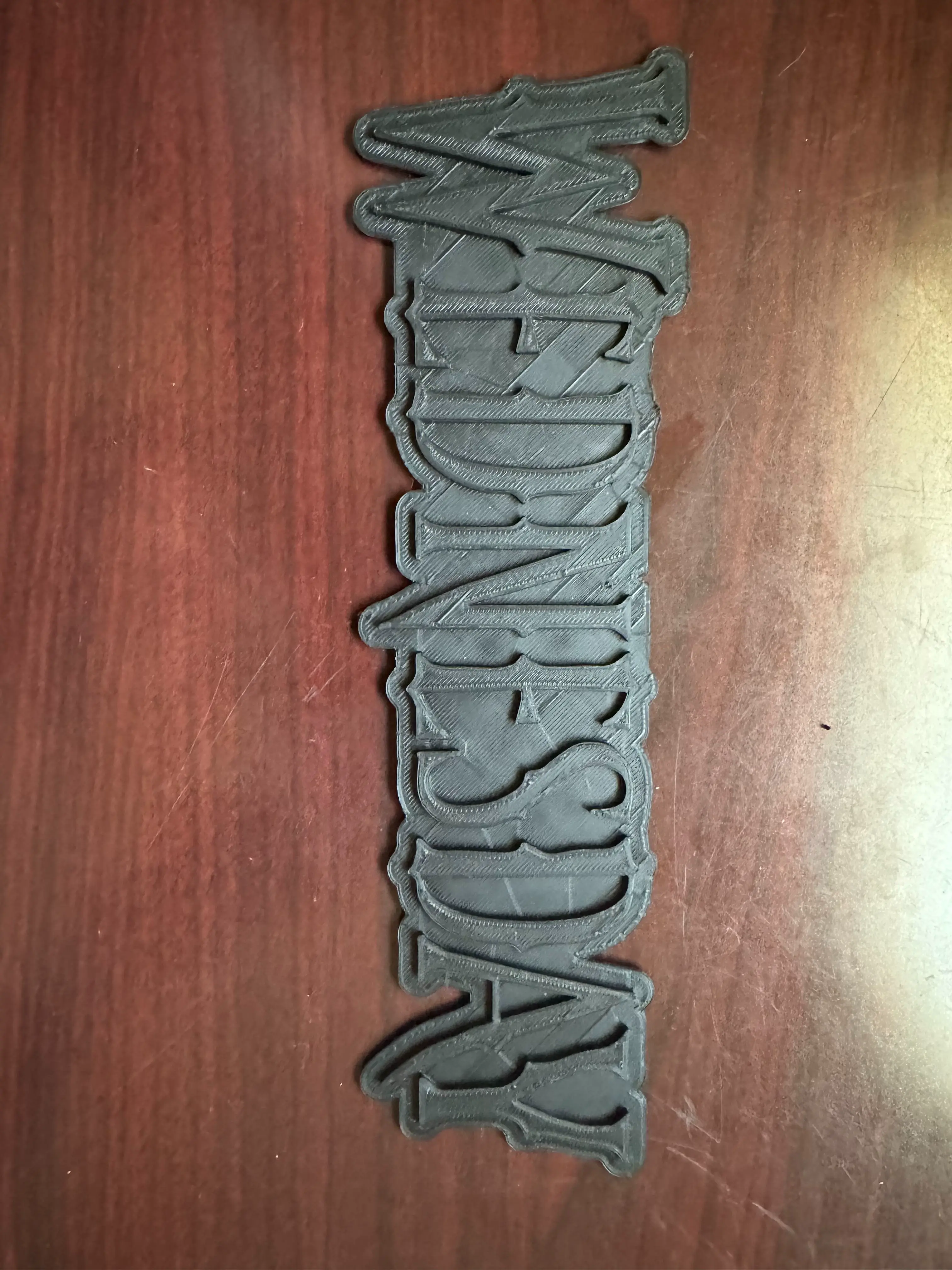 Free Home Decorations & Ornaments STL Download - Wednesday Name Plateby ...