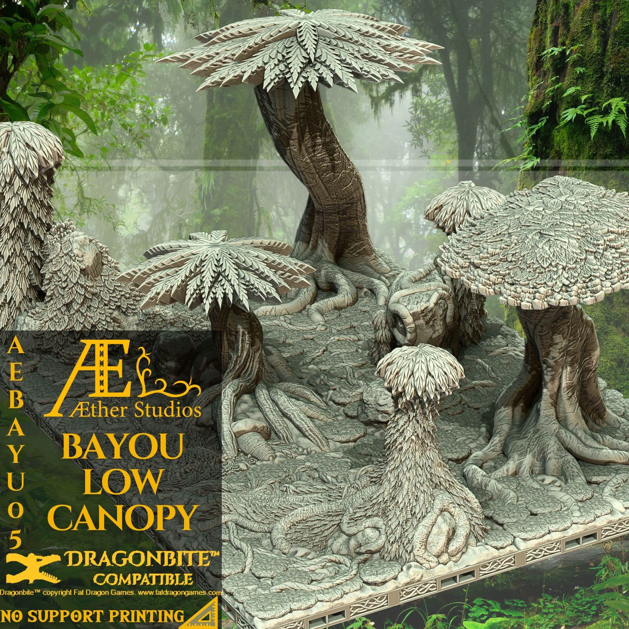 Props & Terrain STL Download - AEBAYU05 – Low Canopyby Aether Studios