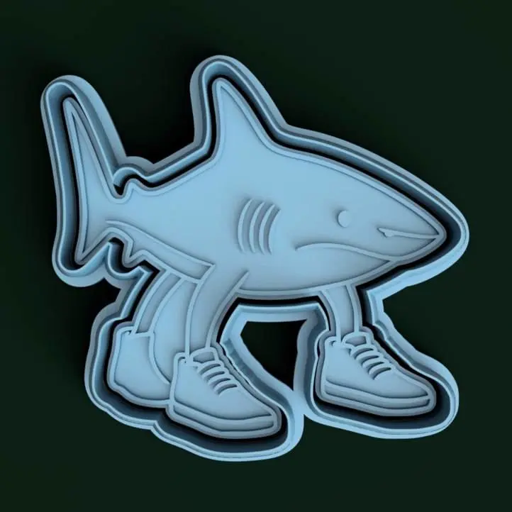 Other STL Download - Tralalero tralala - Italian Brainrot cookie cutter ...