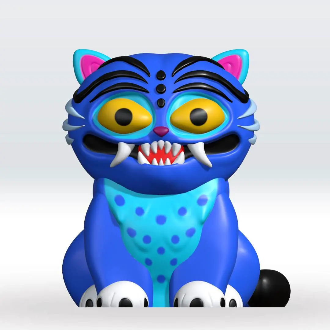 Characters & Creatures STL indir - kpop demon hunters Derpy tiger STL ...