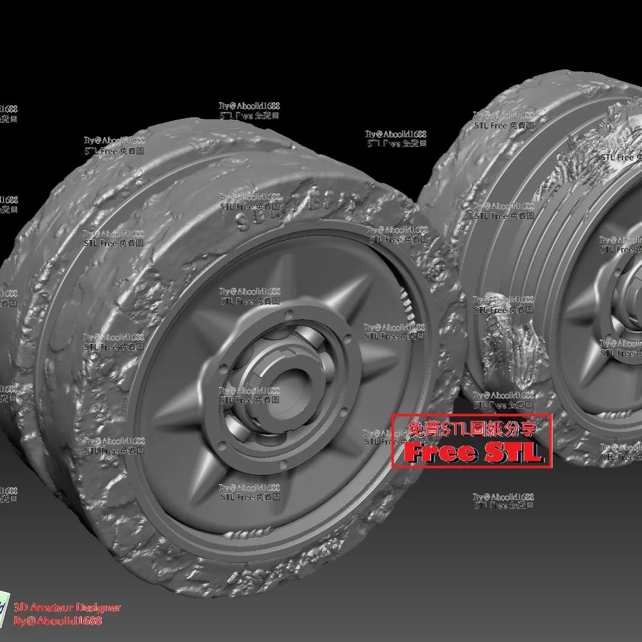 Free Vehicles & Machinery STL Download - Panzer IV Wheel Units Broken ...