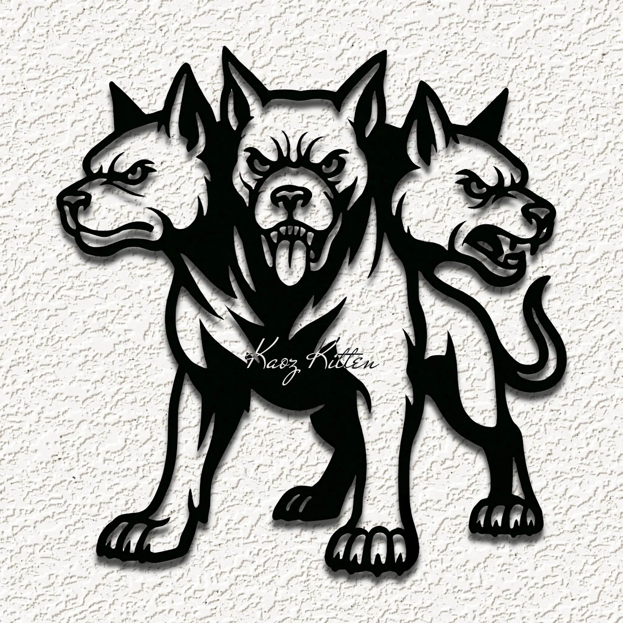 Other STL Download - mythical beast cerberus dog wall art home decorby ...