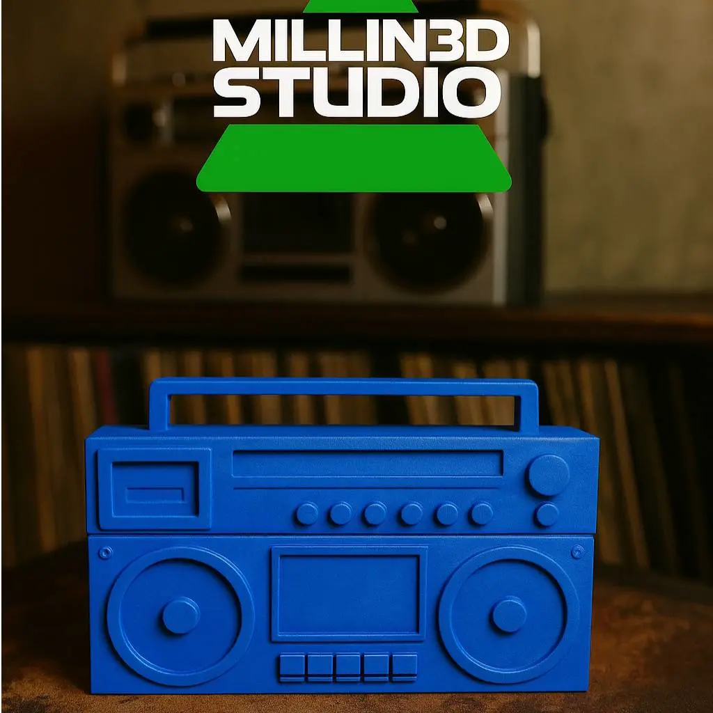 3D Printer Files | 3MF File | Retro Boombox Radio Cassette Tape Player ...