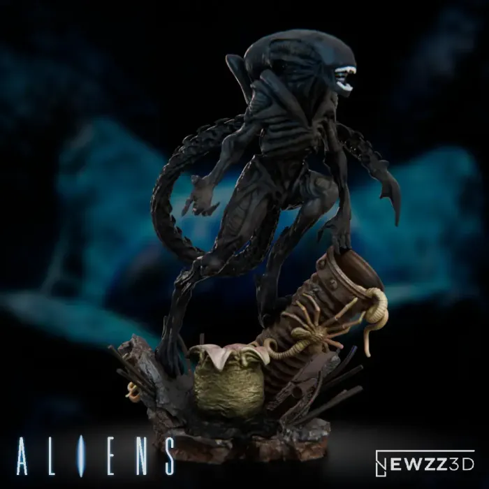 Characters & Creatures STL Download - Xenomorph - Alien Earthby Newzz3D