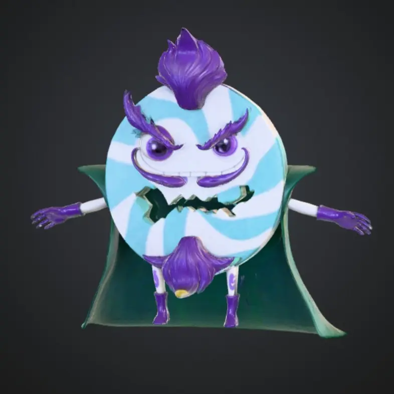 Free Characters & Creatures STL Download - Hershey Peppermint Villian ...