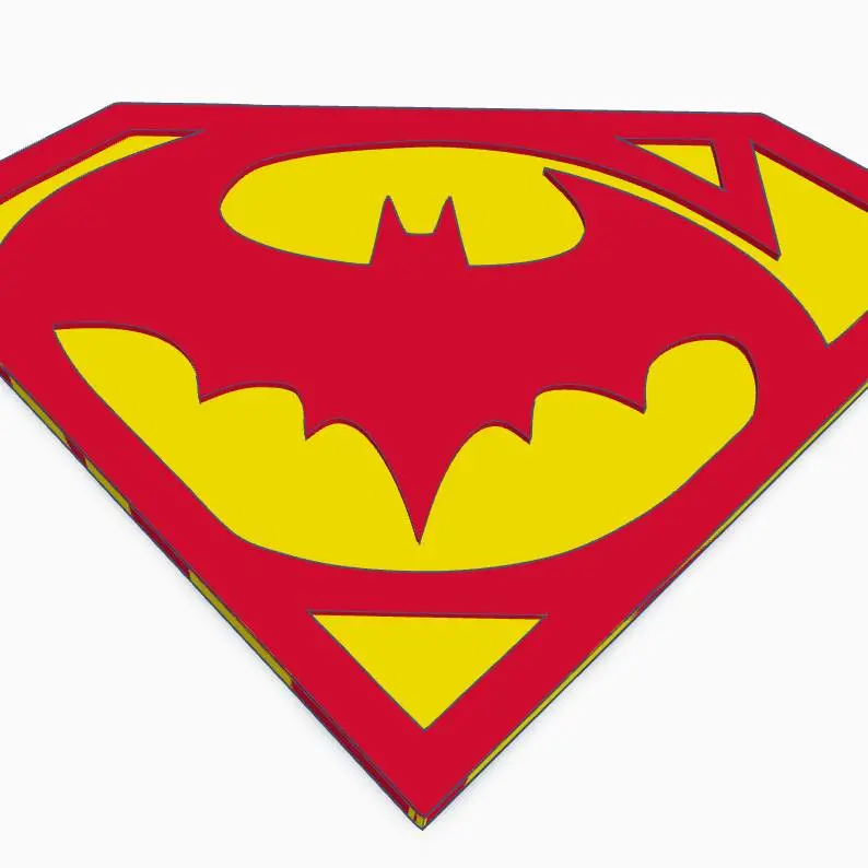 3D Printer Files | 3MF File | Super Bat Symbol | Creality Cloud