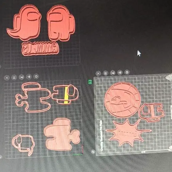 3D Printer Files | 3MF File | AMONG US COOKIE CUTTER | Creality Cloud