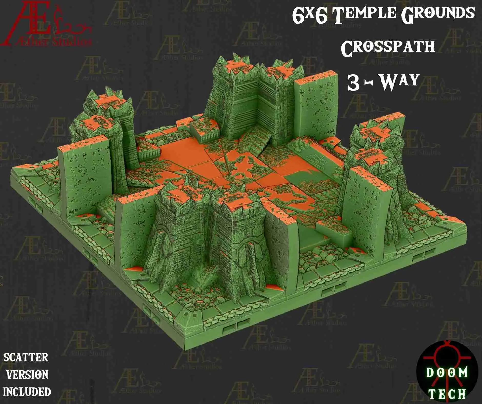 Other STL Download - AEDOOM05 – Temple Groundsby Aether Studios