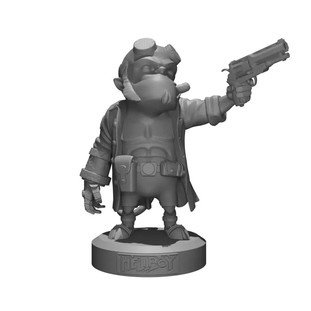 Characters & Creatures STL Download - EXCLUSIVE CHIBI HELLBOY DETAIL ...