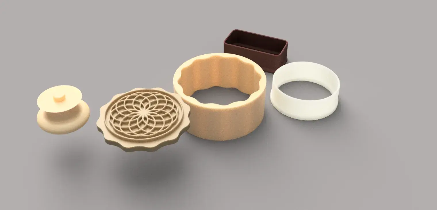 3D Printer Files | 3MF File | Mini Cake Form ( mooncake ) | Creality Cloud