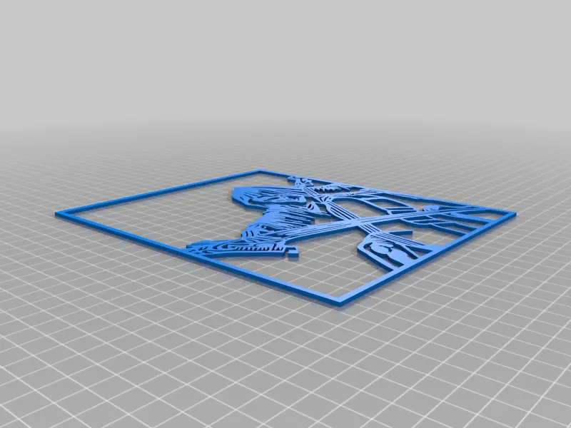 Free Other STL Download - Grim Reaper stencil 11by SMT_M 🦊